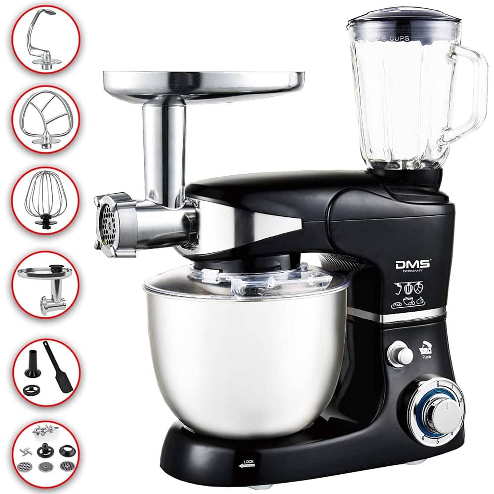 Buy DMS 3 in 1 Food Processor, 5 Liter Mixer, Stainless Steel Bowl Meat ...