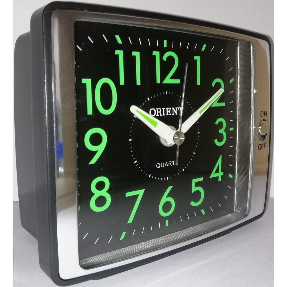 Buy Orient Timepiece OC-TE-034BB Desk Alarm Clock, Black and Black Dial ...
