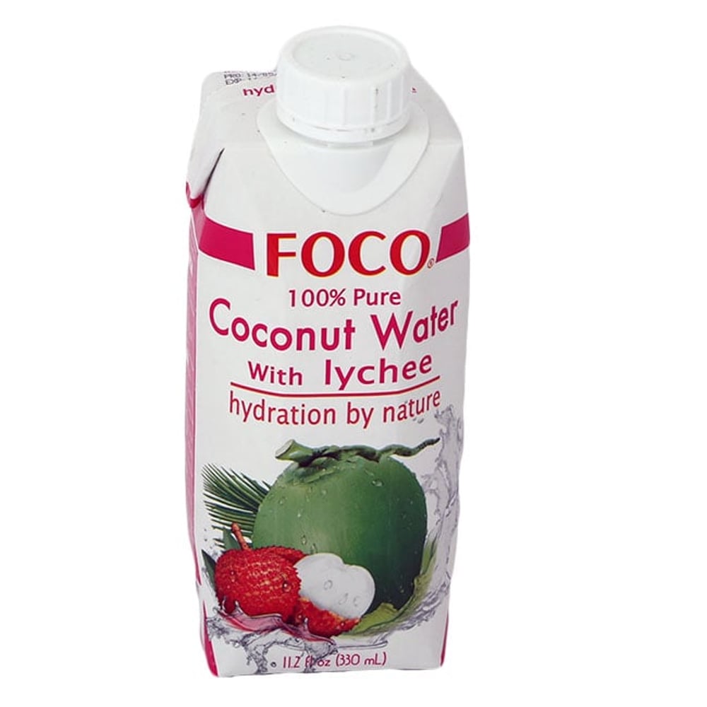 Buy Foco Uht Coconut Water Lyche 330ml Online in UAE | Sharaf DG