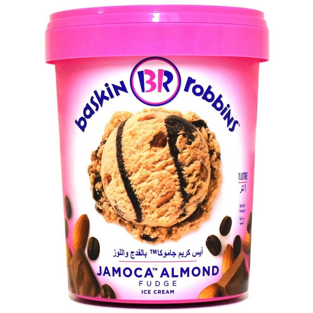 Buy Baskin Robbins Jamoca Almond Fudge Ice Cream 1 Litre Online in UAE ...