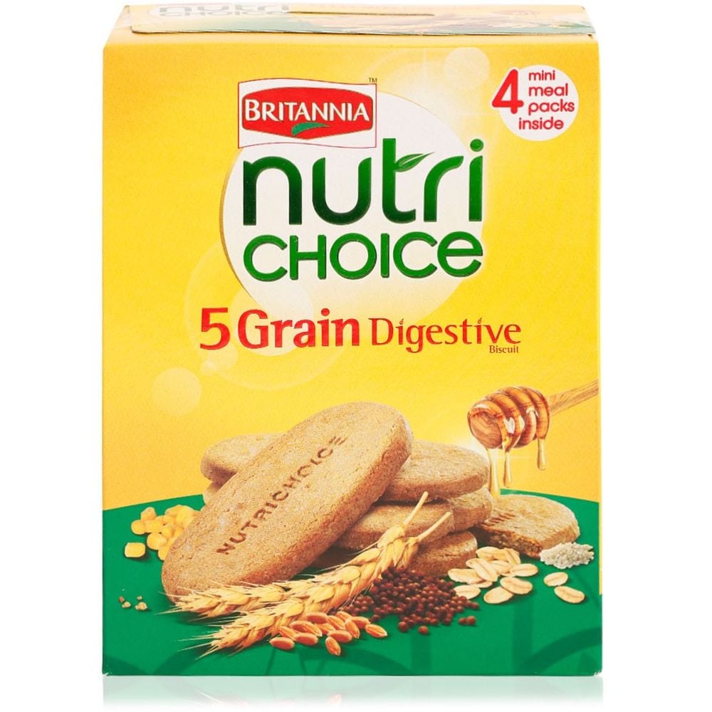 Buy Britannia Nutri Choice 5 Grain Biscuit 200 gm Online in UAE | Sharaf DG