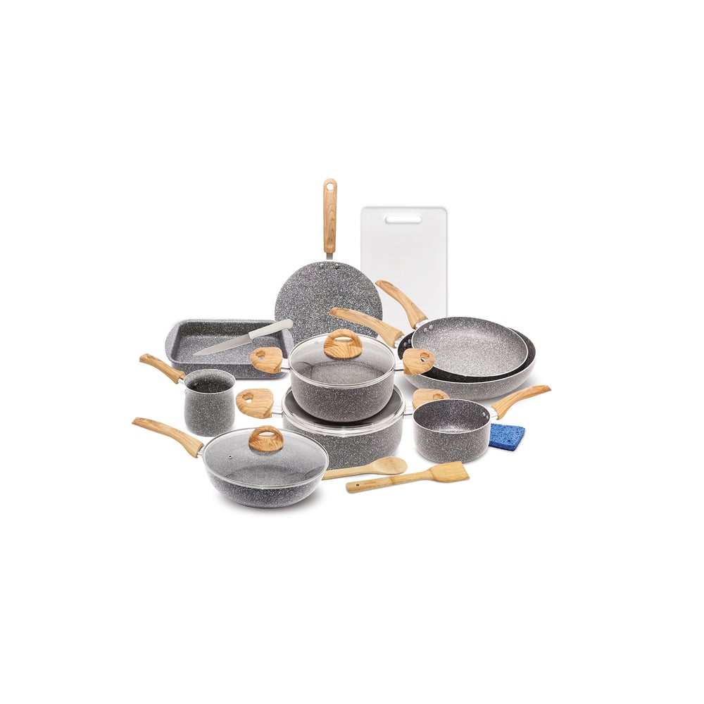 Buy Homeway – 17 Piece Marble Cookware Set, HW-3426 Online in UAE ...
