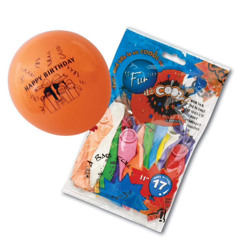Buy Fun® Its Cool Happy Birthday Balloons 11 inch – Pack of 17 Online ...
