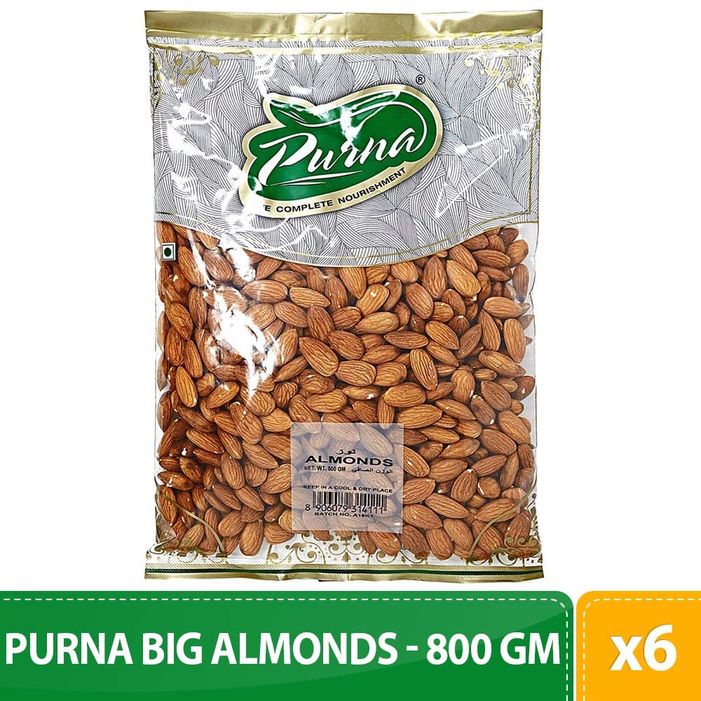 اشترِ Purna Big Almonds – 800 gmX Pack of 6 عبر الإنترنت في الإمارات ...