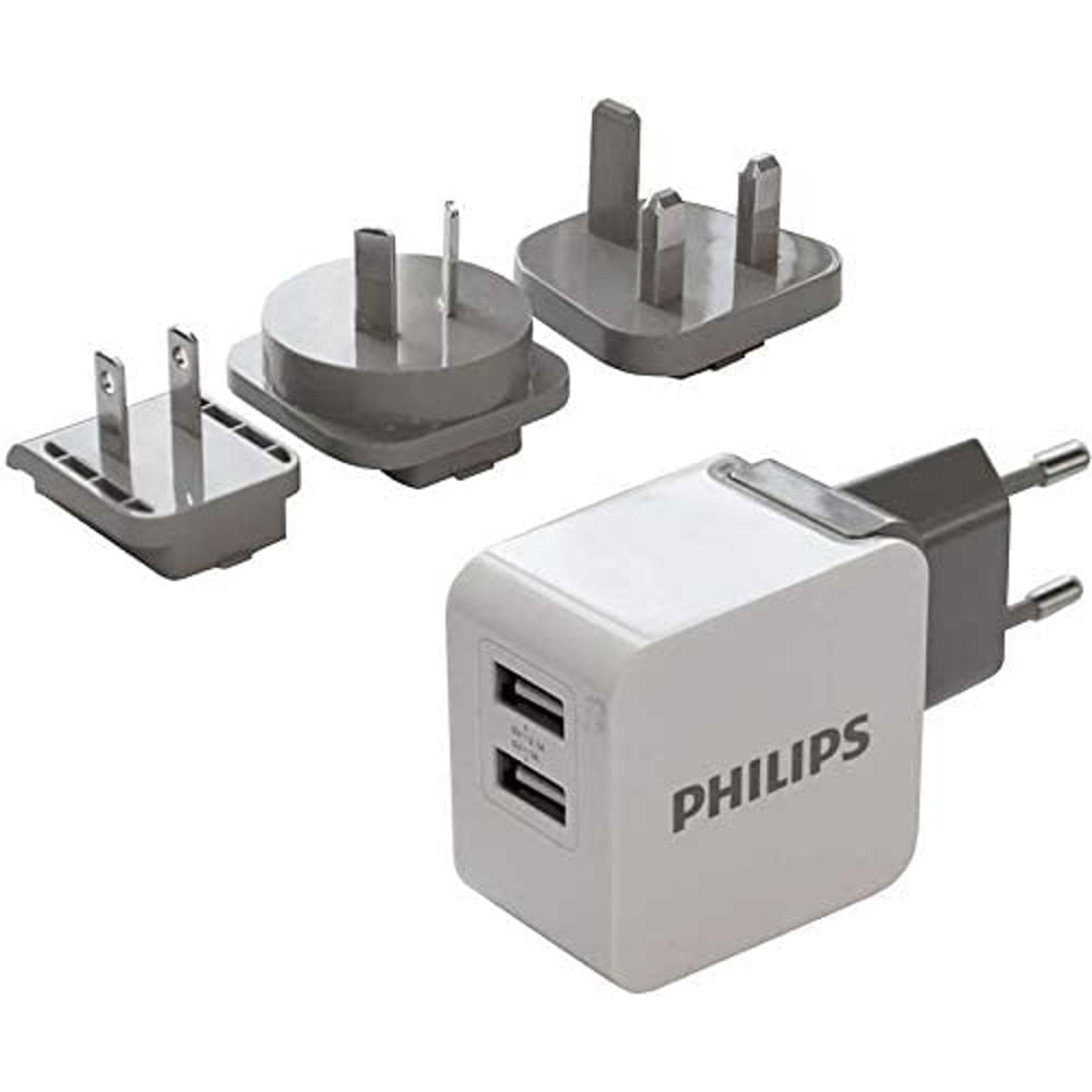 Buy Philips USB Ultra Fast Travel Charger – White Online in UAE | Sharaf DG