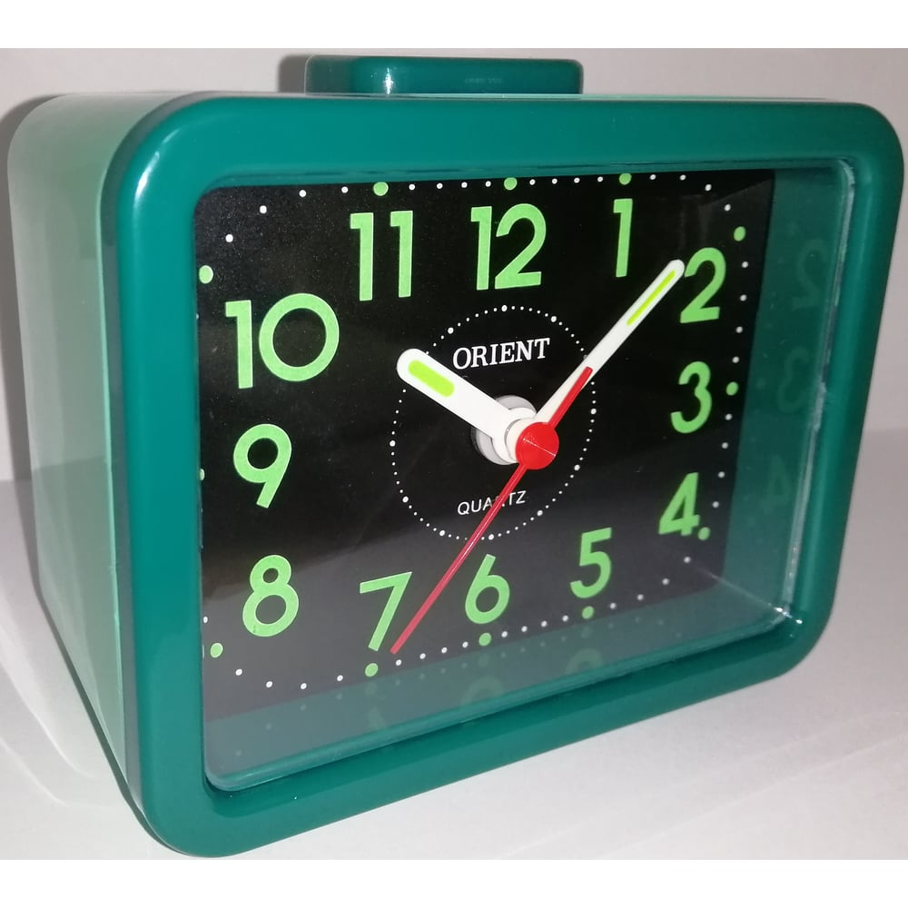 Buy Orient Timepiece OC-TI-001GB Desk Alarm Clock, Green and Black Dial ...