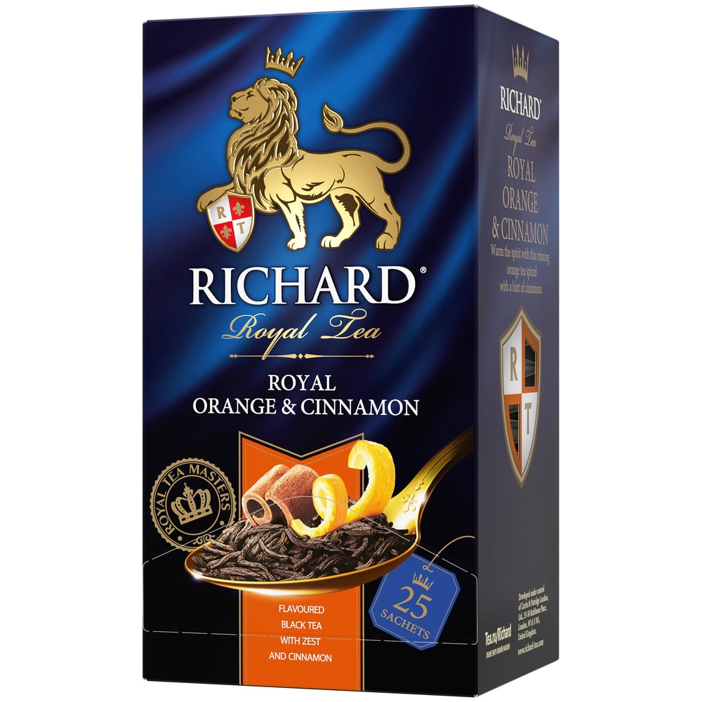 اشترِ Richard Royal Orange & Cinnamon, Flavoured Black Tea In Sachets ...