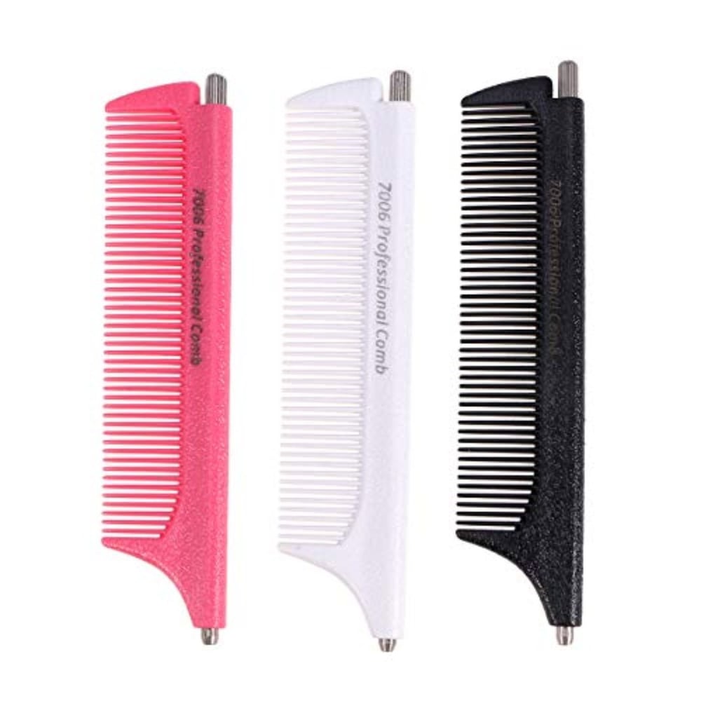 Buy Lurrose 3pcs Fine Hair Comb Salon Retractable Pintail Combs ...