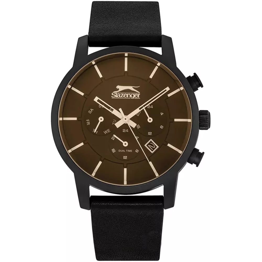 Buy Slazenger Men’s Chronograph Brown Dial Watch – SL.9.6266.2.03 Online in UAE | Sharaf DG