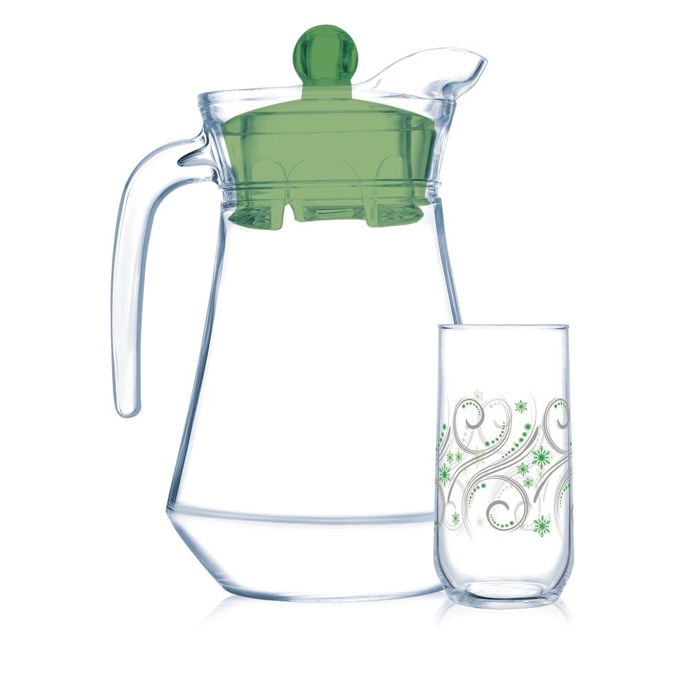 Buy Luminarc Drink Set Bahamas 7Pcs + Jug Yalina Beverage Set Online in ...