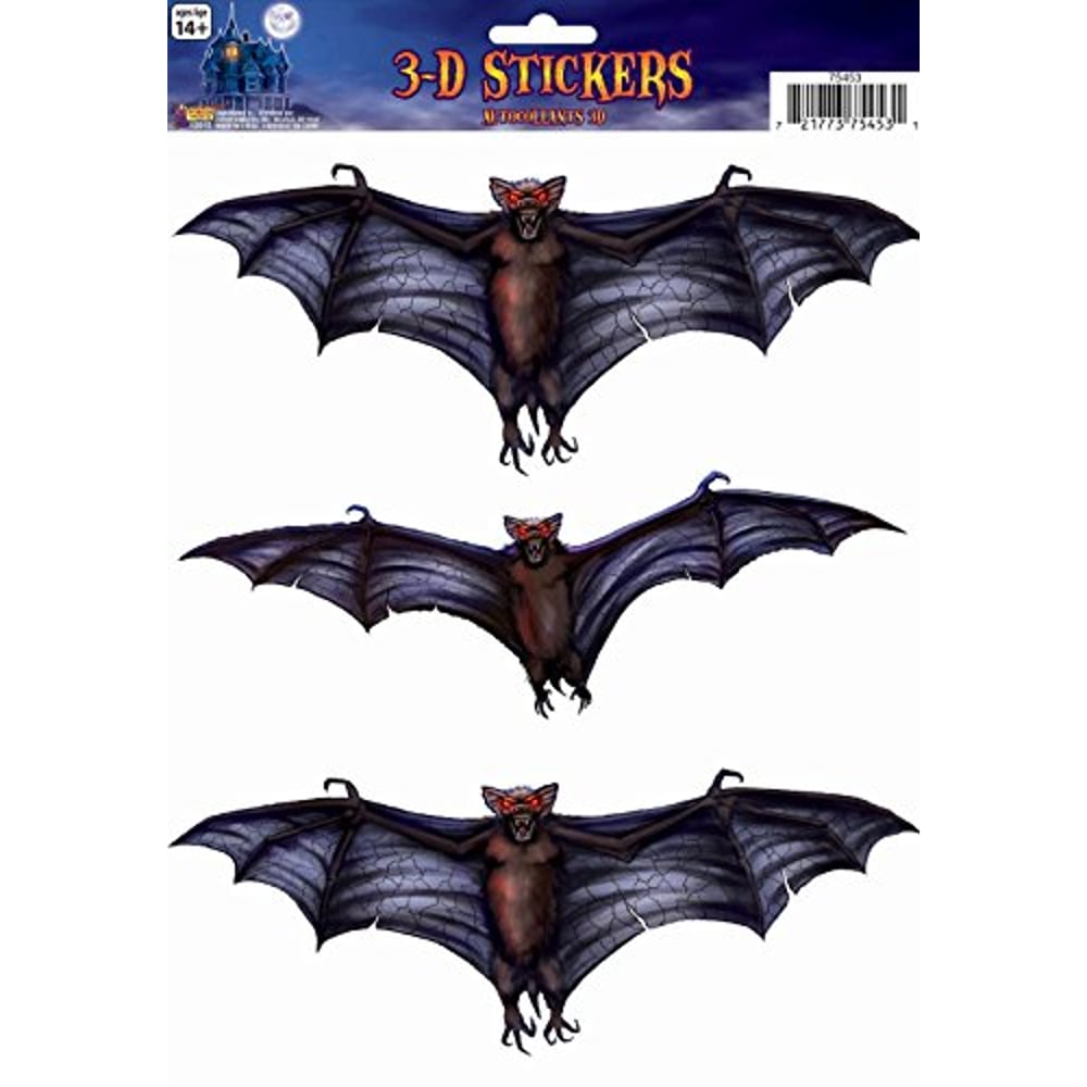Buy Forum Novelties 3D Bat Window Stickers, Black Online in UAE | Sharaf DG