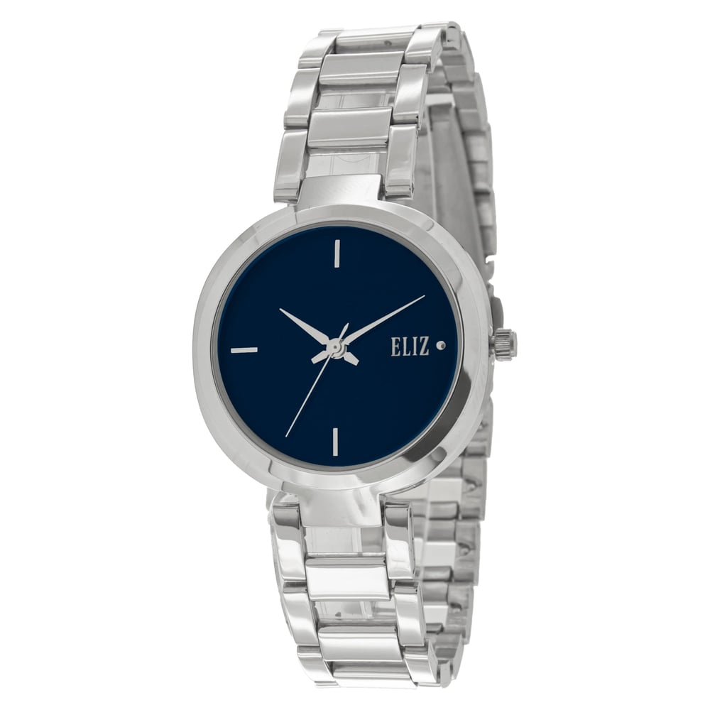 Buy ELIZ ES8760L2SBS Metal Case and Bracelet 3-Hands Women’s Watch ...