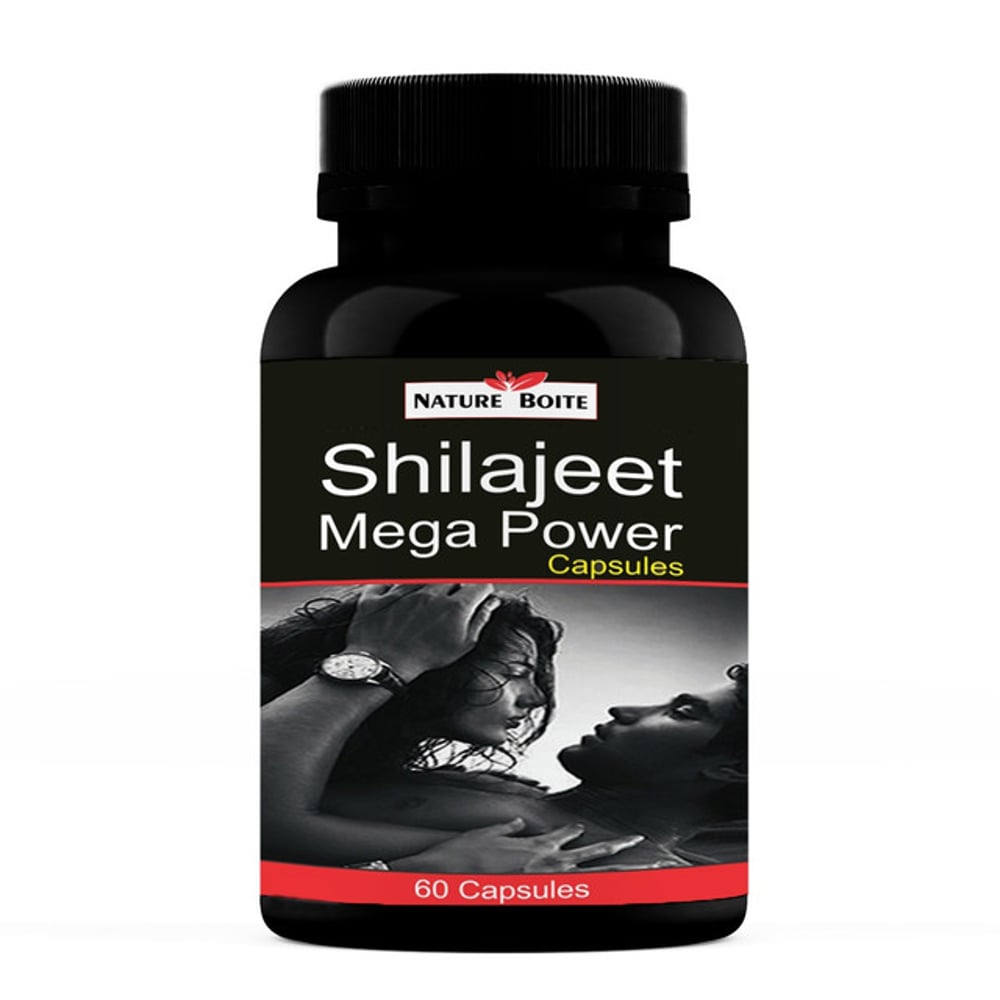 Buy Nature Boite Shilajeet Mega Power Capsules Online in UAE | Sharaf DG