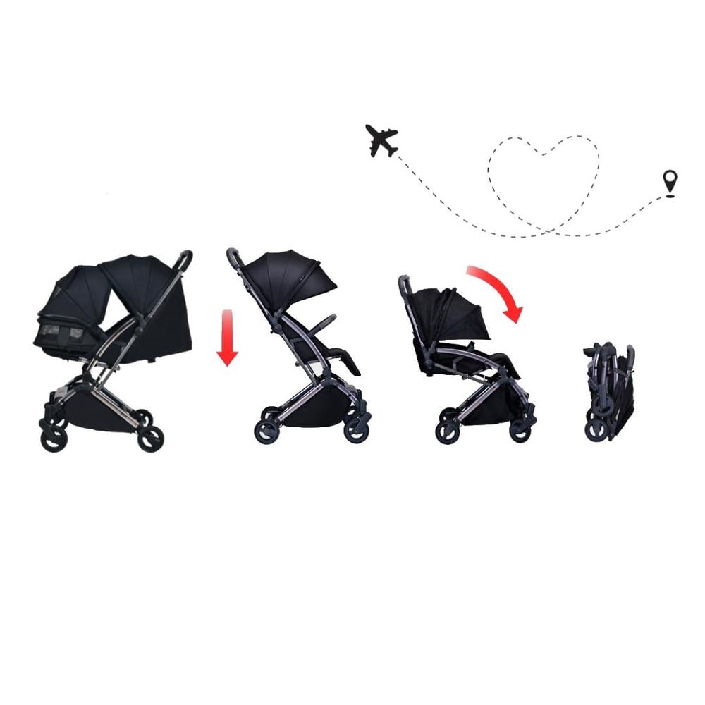 Buy Youbi Toodler German Travel Light Stroller-Black with New Born ...