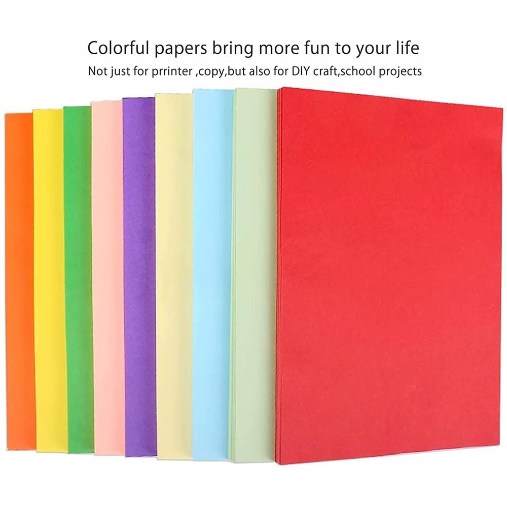 Buy Lavish 250 Sheet A4 Color Copy Paper With White Double Sided ...