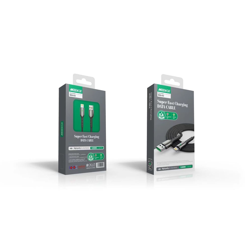 Buy Modem Cat Super-fast Charging Data Cable MCB-012 for iOS Online in ...