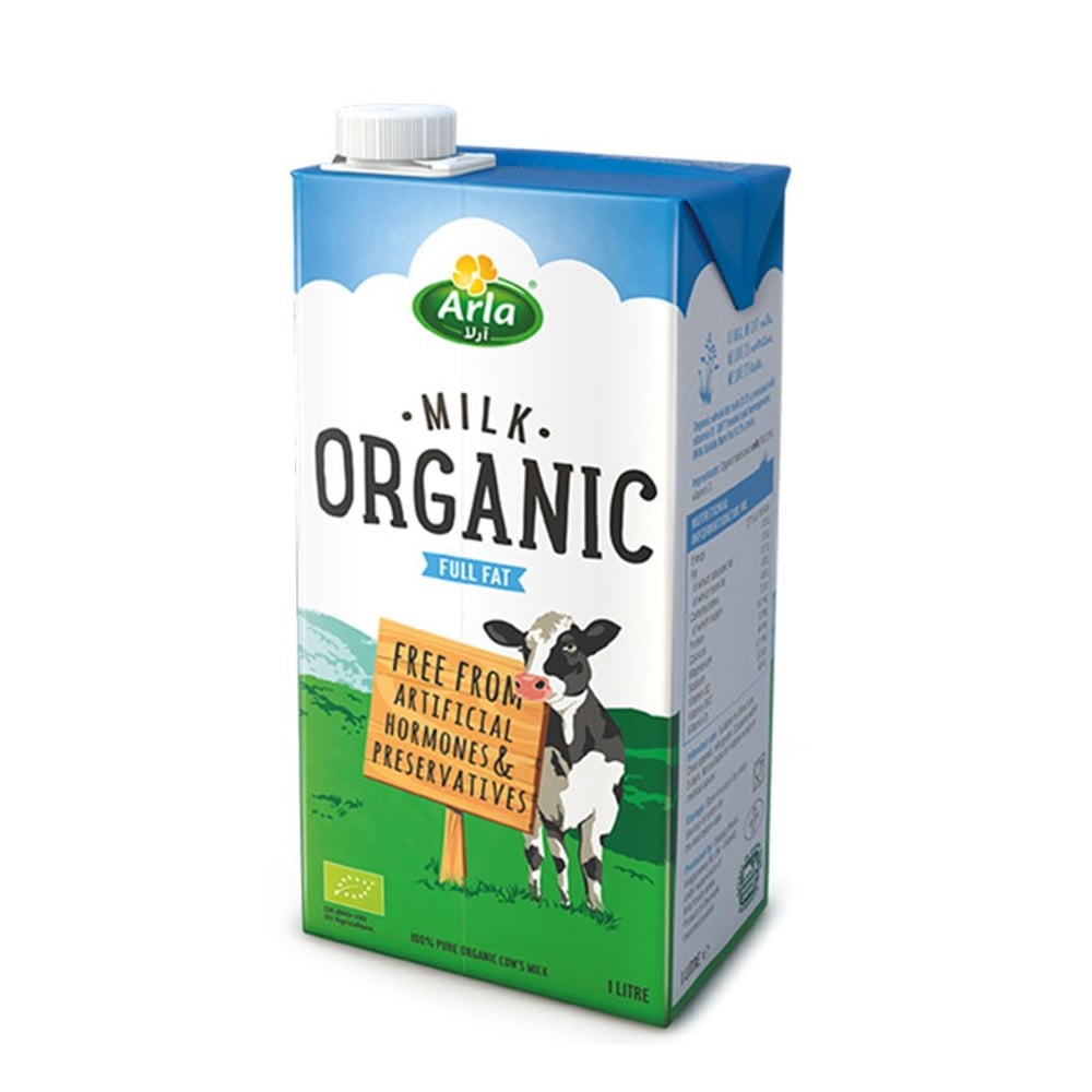 Buy Arla Organic Full Fat Milk 1 Litre Online in UAE | Sharaf DG