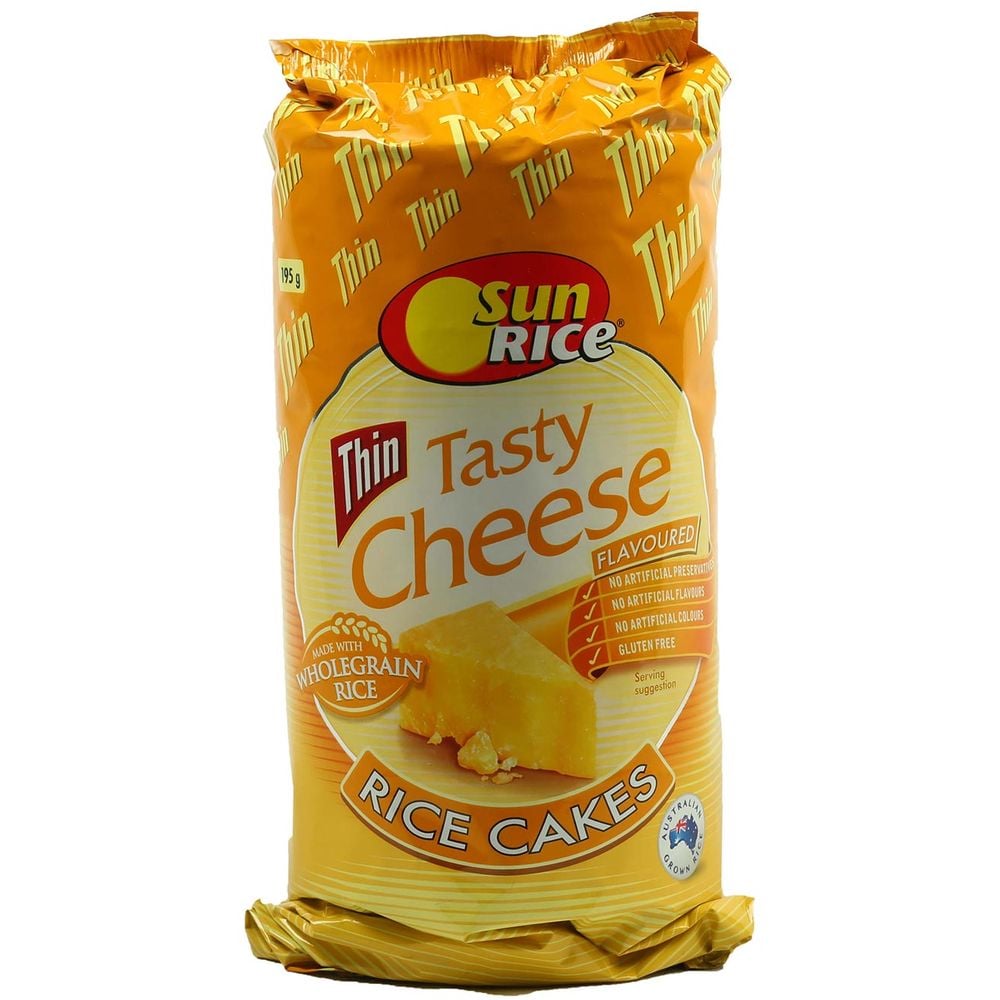 SunRice Tasty Cheese Flavoured Thin Rice Cakes 195gm price in Bahrain ...