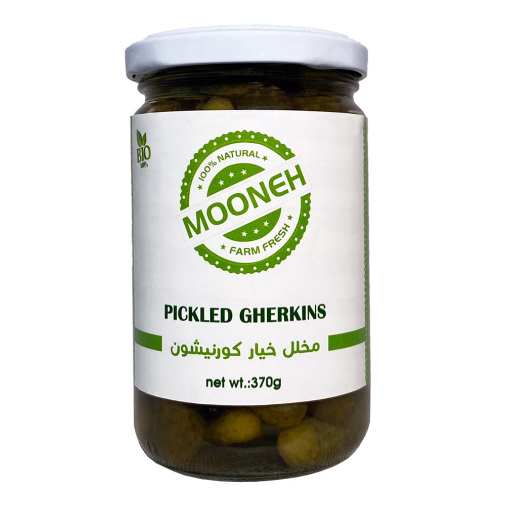 Buy Mooneh Pickled Gerkins 370g Online in UAE | Sharaf DG