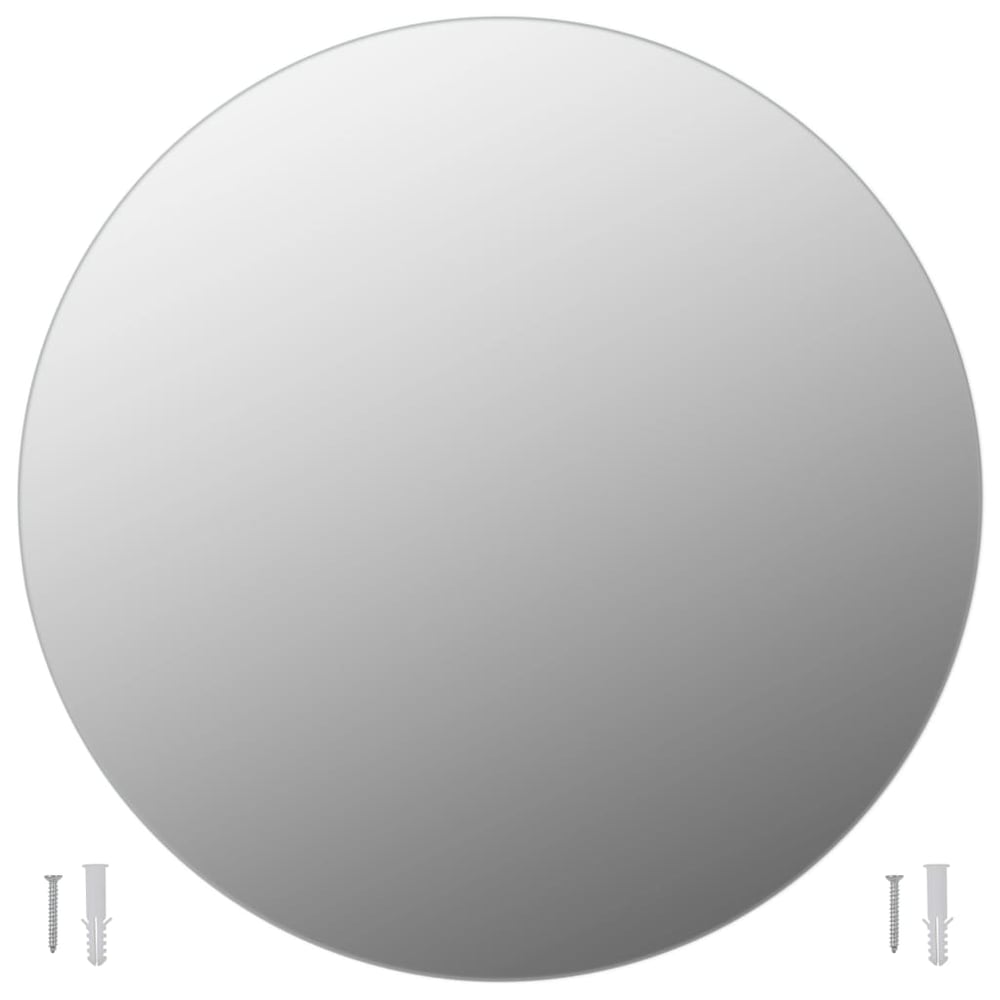 Buy vidaXL Wall Mirror 70 cm Round Glass Online in UAE | Sharaf DG