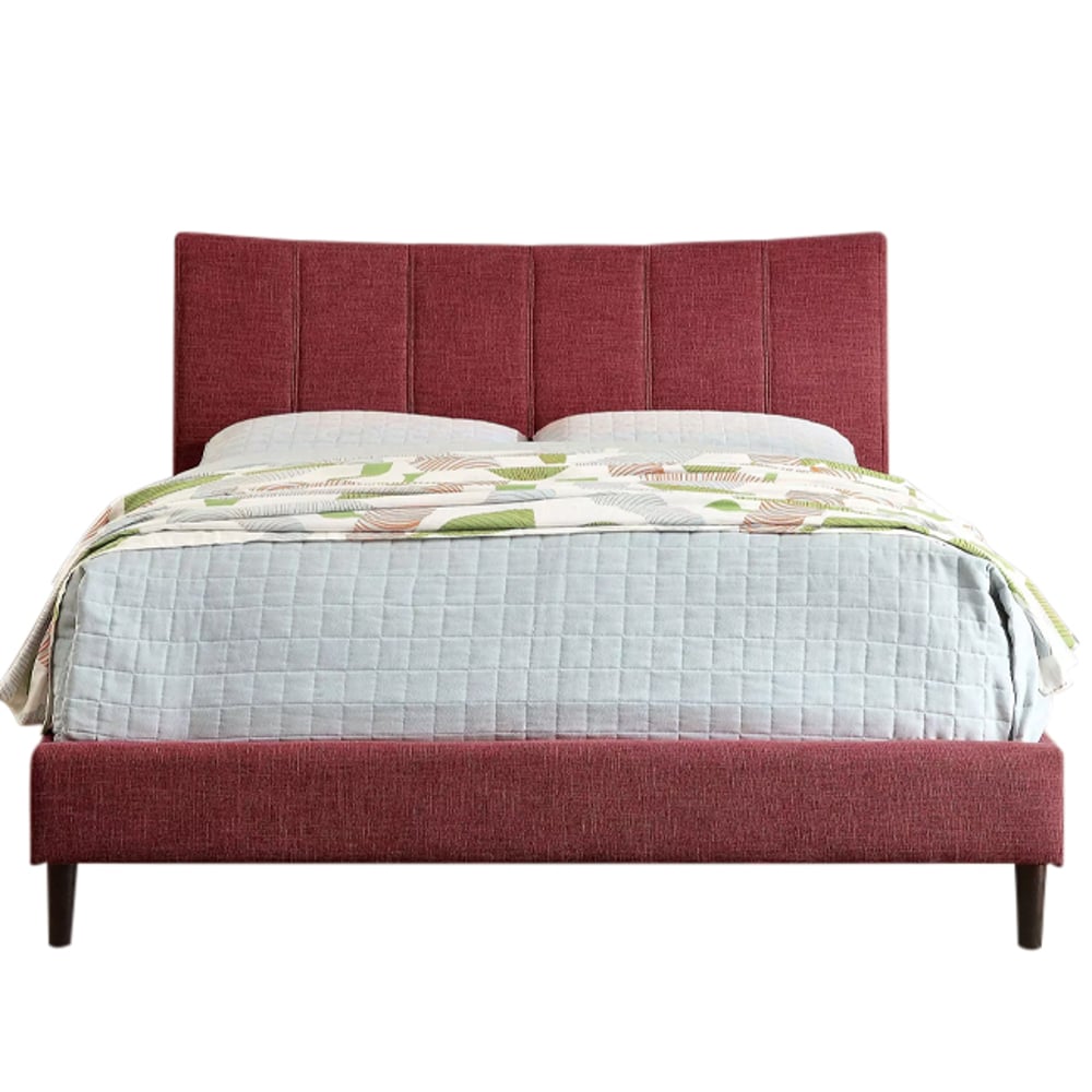 اشترِ Asghar Furniture – Dusi Platform Bed – Maroon, King With Mattress ...