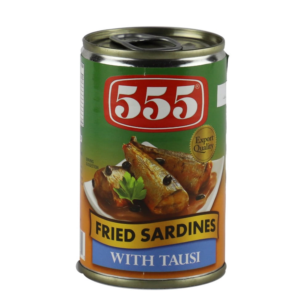 Buy 555 Fried Sardine W/tausi 155gm Online in UAE | Sharaf DG