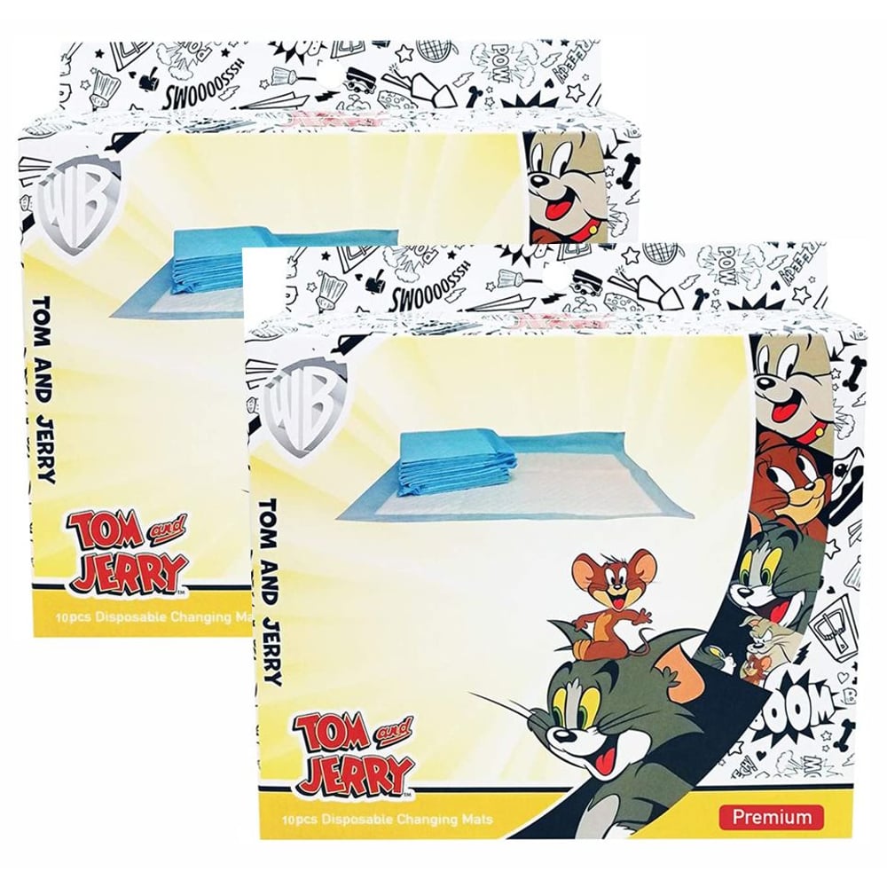 Buy Tom & Jerry – Disposable Changing Mats Box of 10pcs. – Buy 1 Get 1 ...