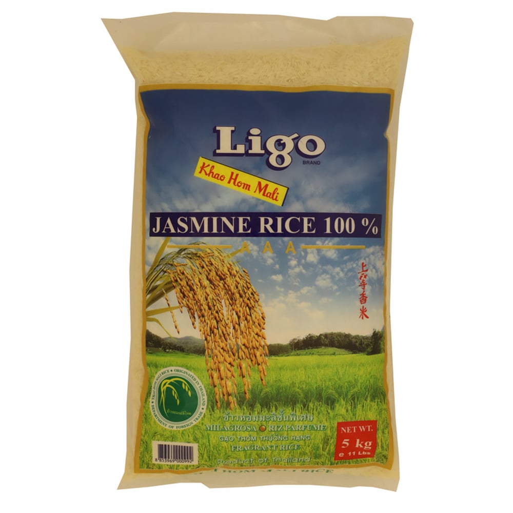 Buy Ligo Jasmine Rice 5kg Online in UAE | Sharaf DG