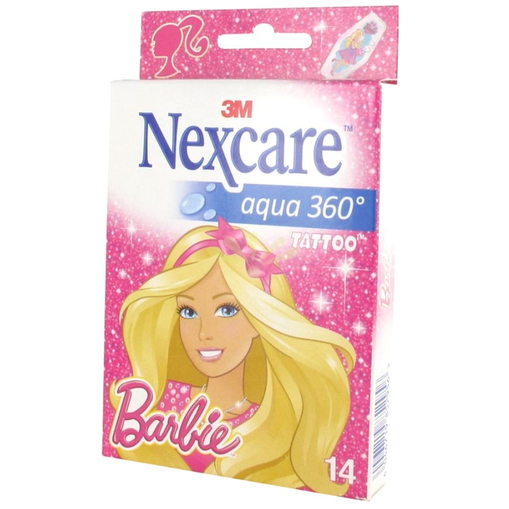 Buy 3M Nexcare Aqua Tattoo Barbie Strips 14’s Online in UAE | Sharaf DG