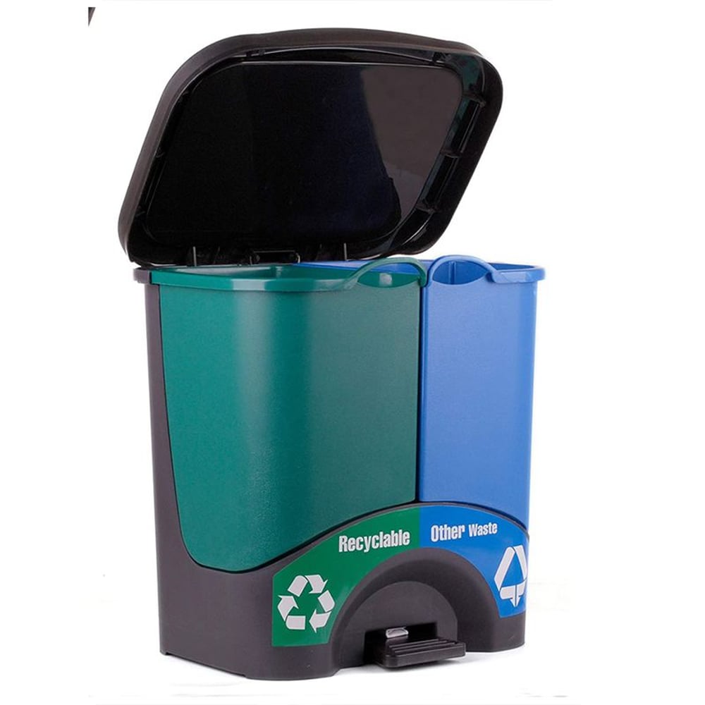 Buy Mintra 05294 Double Trash Bin Set Online in UAE | Sharaf DG