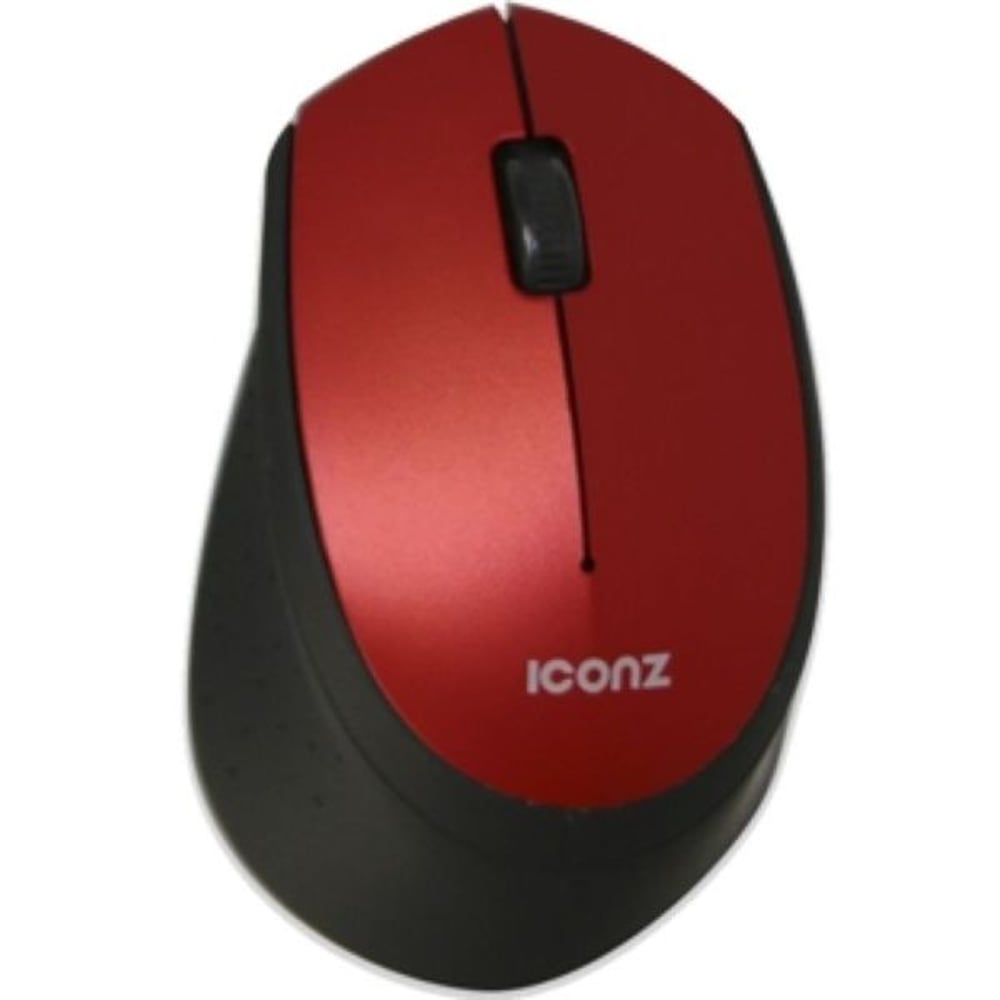 Buy Iconz Wireless Ergonomic Silent Mouse Red Online in UAE | Sharaf DG