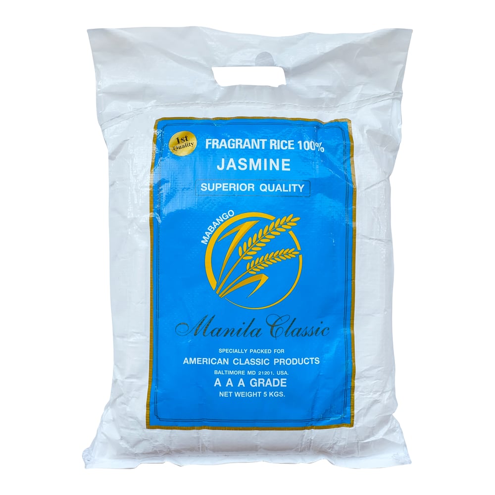Buy Manila Classic Fragrant Mabango Jasmine Rice AAA- 5kg Online in UAE ...