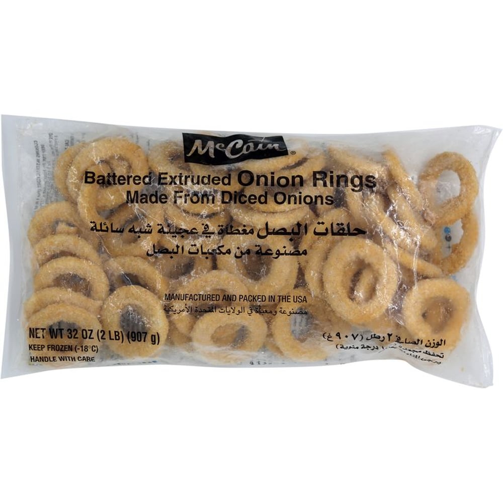 Buy Mccain Onion Rings Extruded Battered 908g Online in UAE | Sharaf DG