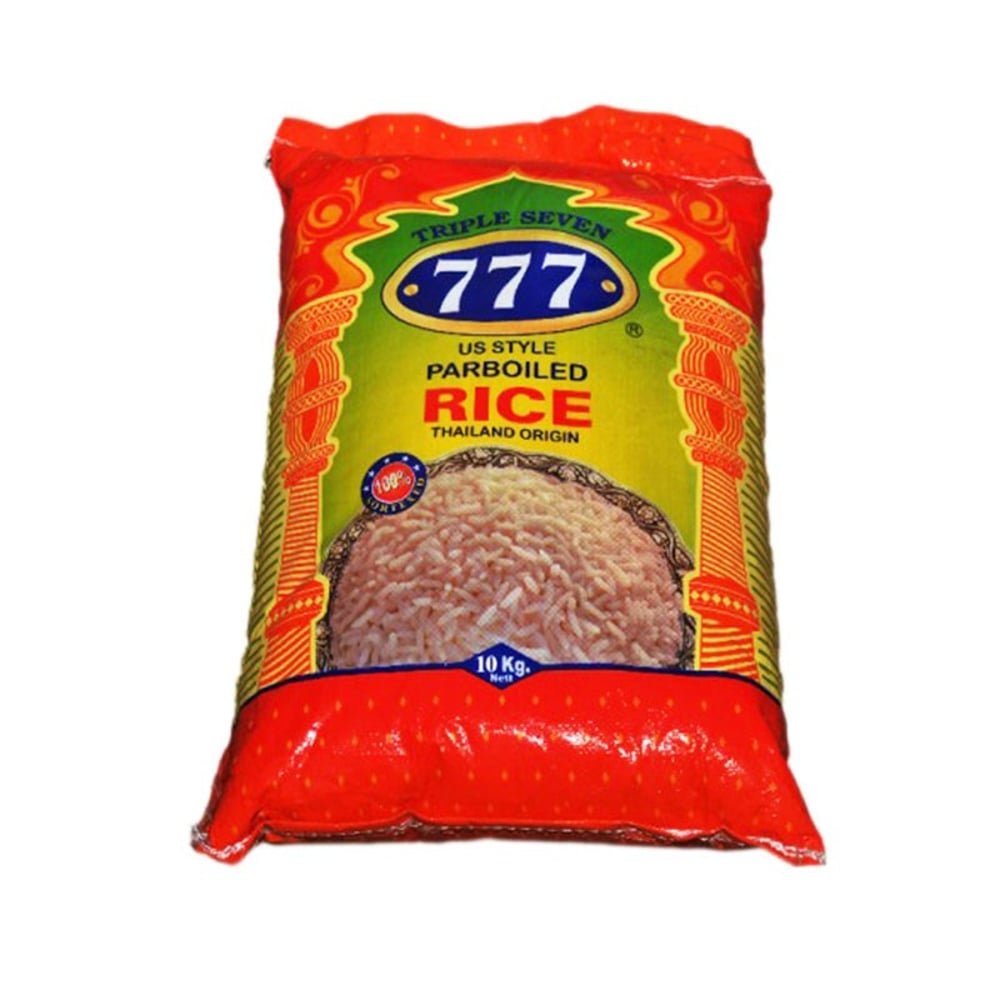 Buy 777 Us Style Parboiled Rice Thai 10kg Online in UAE | Sharaf DG