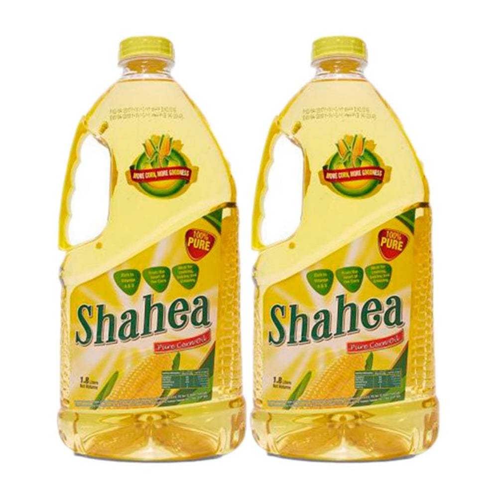 Buy Shahea Pure Corn Oil 1.8 Litre Dual Pack Online in UAE | Sharaf DG