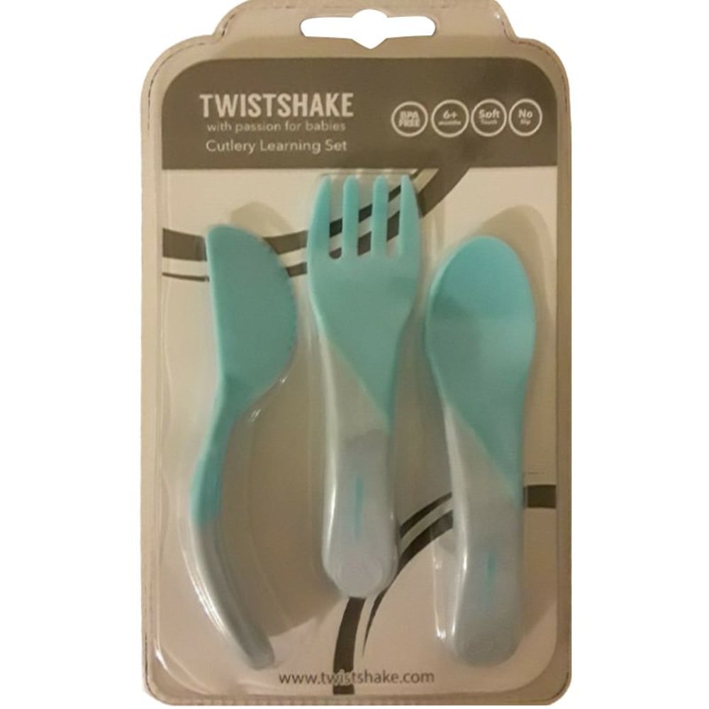 تسوّق Twistshake Learn Cutlery 6+month PastelBlue عبر الإنترنت في ...