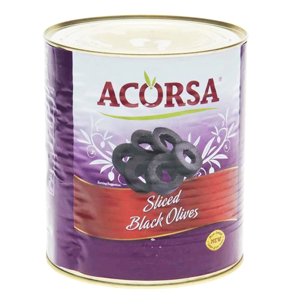 اشترِ Acorsa Sliced Black Olive Tin 1.56 Kg عبر الإنترنت في الإمارات ...