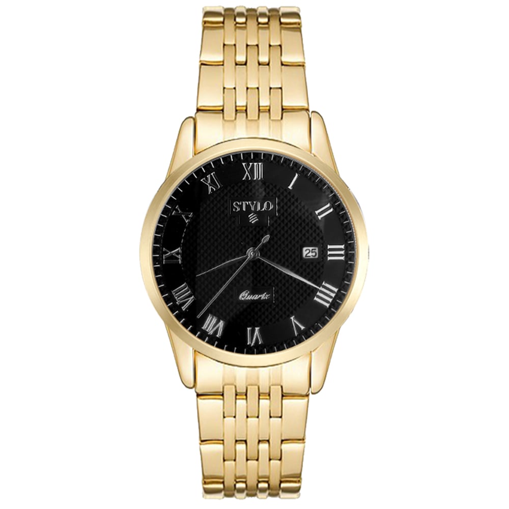 اشترِ ساعة ستايلو للرجال أنالوج بقرص أسود – S9008-gbgb عبر الإنترنت في ...