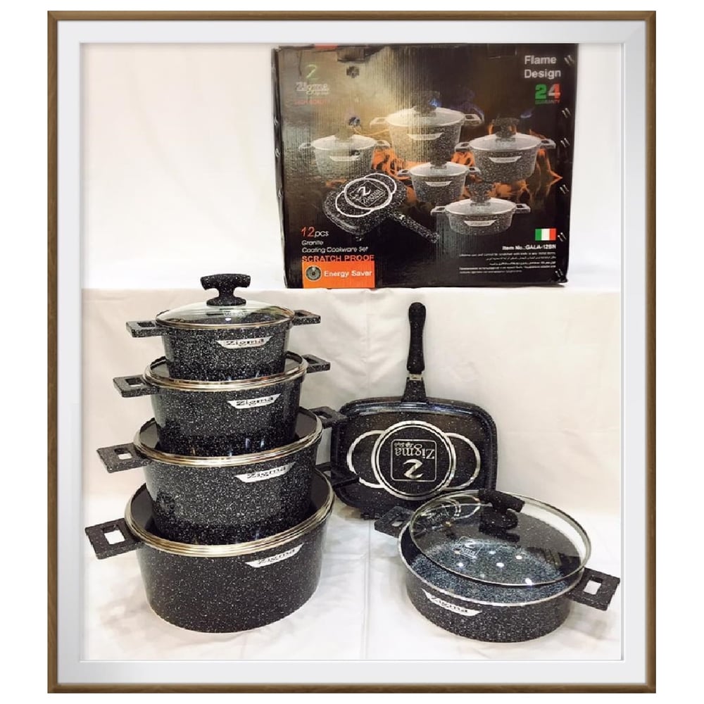 Zigma Granite Cookware Set Blue 12pcs price in Bahrain, Buy Zigma ...