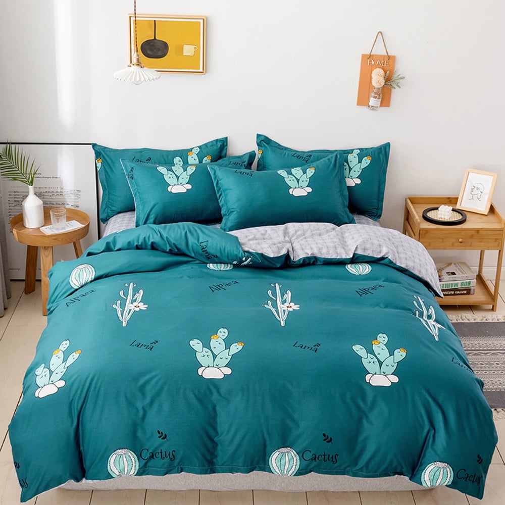 Buy RISHAHOME 6 Pc King Size Duvet Cover Set 220×240 cm Pickled ...