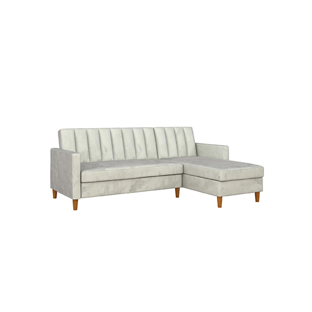 Buy Asghar Furniture – Evan L-Shaped Sectional Sofa – Light Grey Online ...