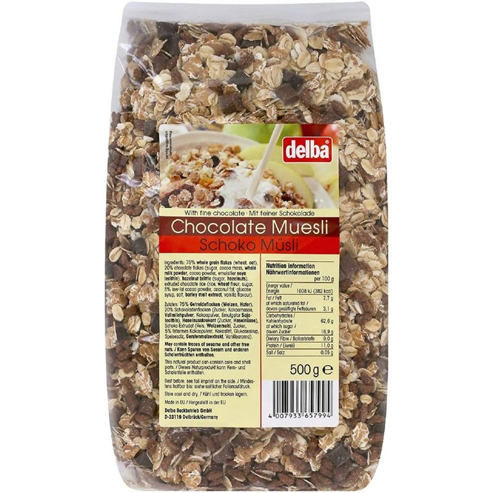 Delba Chocolate Muesli 500gm price in Bahrain, Buy Delba Chocolate ...