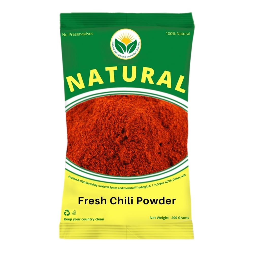 Buy Natural Fresh Chilli Powder 400g Online in UAE | Sharaf DG