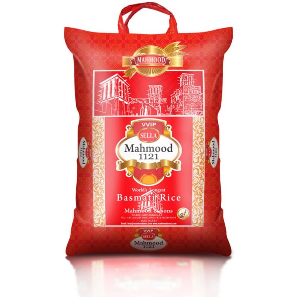 Buy Mahmood VVIP Sella Rice 10kg Online in UAE | Sharaf DG