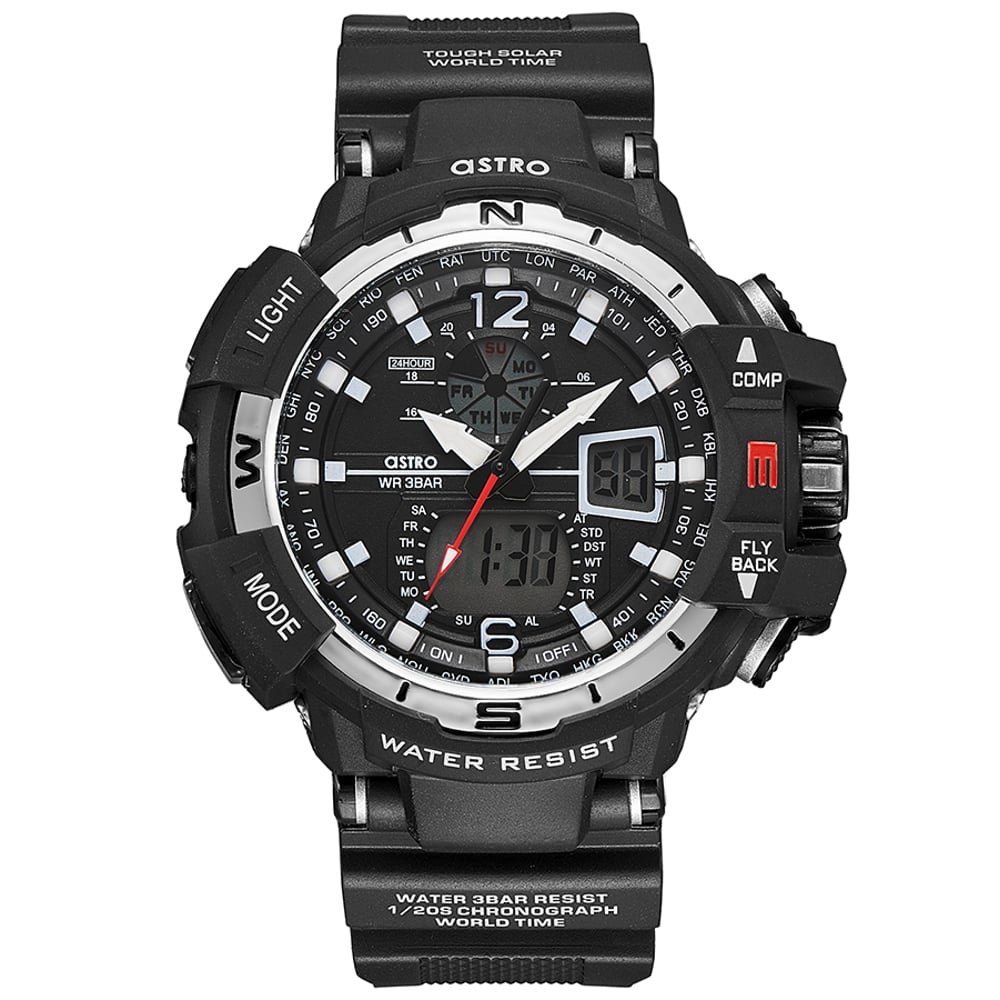 Buy Astro Men’s Analog-digital Black Dial Watch – A22809-ppbbw Online ...