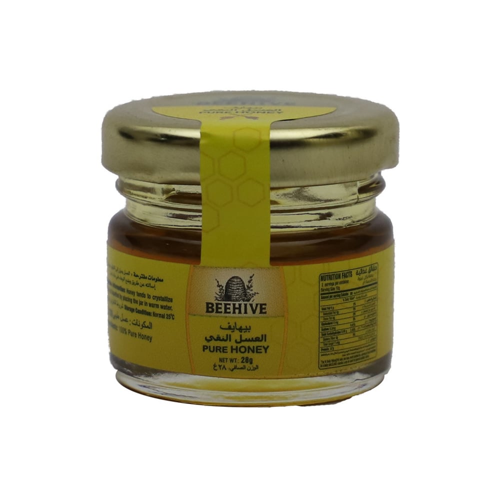 Buy Beehive Pure Honey Glass 28gm Online in UAE | Sharaf DG