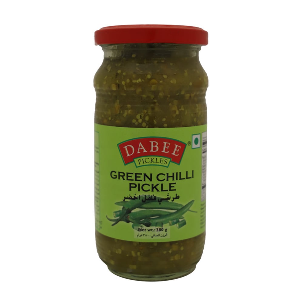 Buy Dabee Green Chilli Pickle 380gm Online in UAE | Sharaf DG