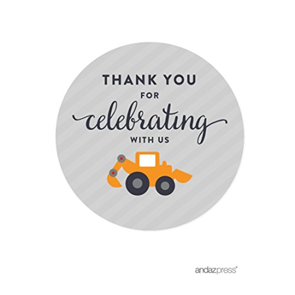 اشترِ Andaz Press Birthday Round Circle Labels Stickers, Thank You For ...