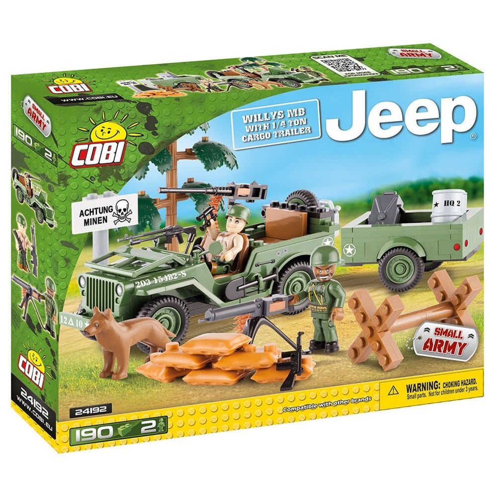 Cobi 2 190pcs Jeep Willys MB & 1/4 Ton Cargo Trailer price in Bahrain ...