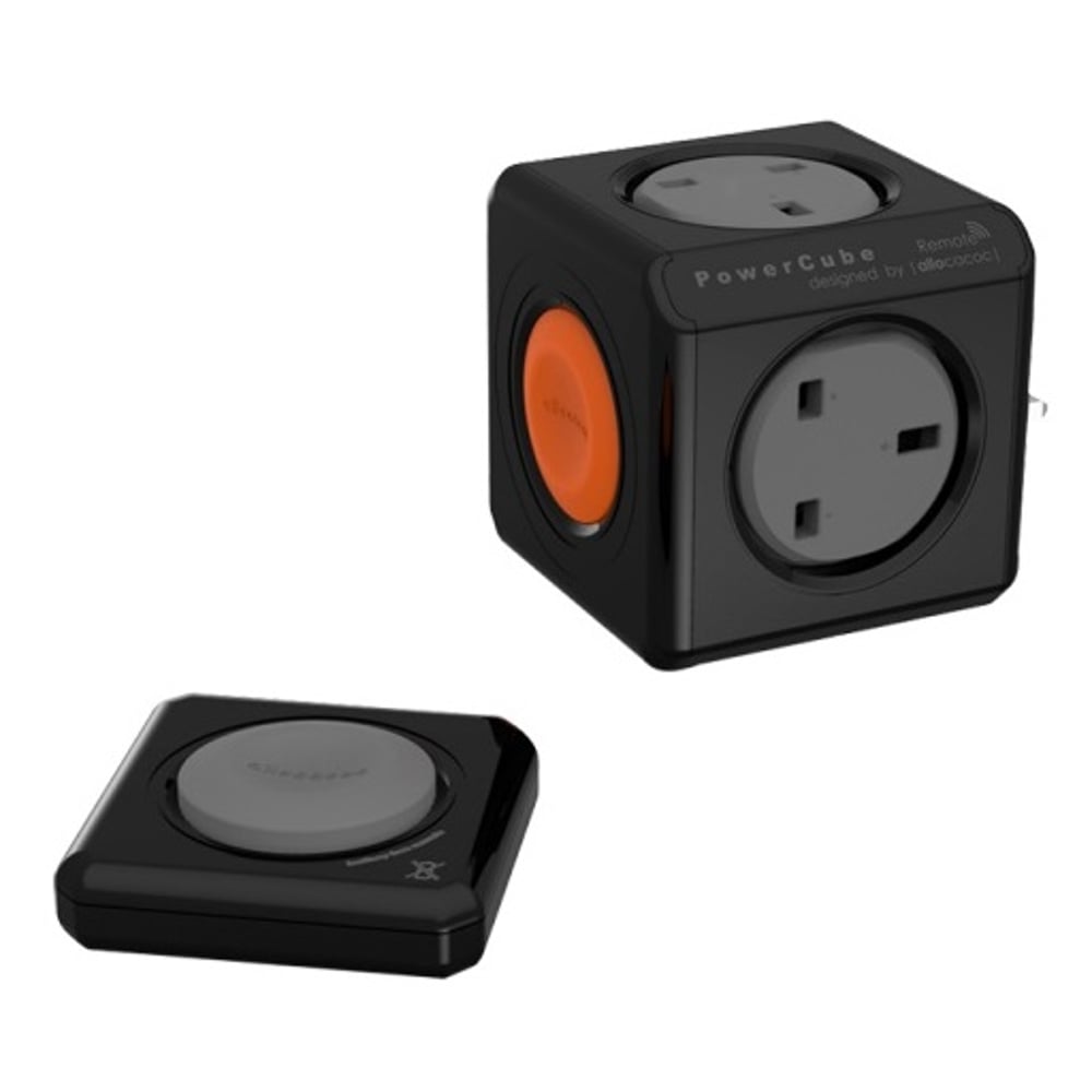 Buy Allocacoc PowerCube Adaptor With Remote Black 1531UKORRM Online in ...